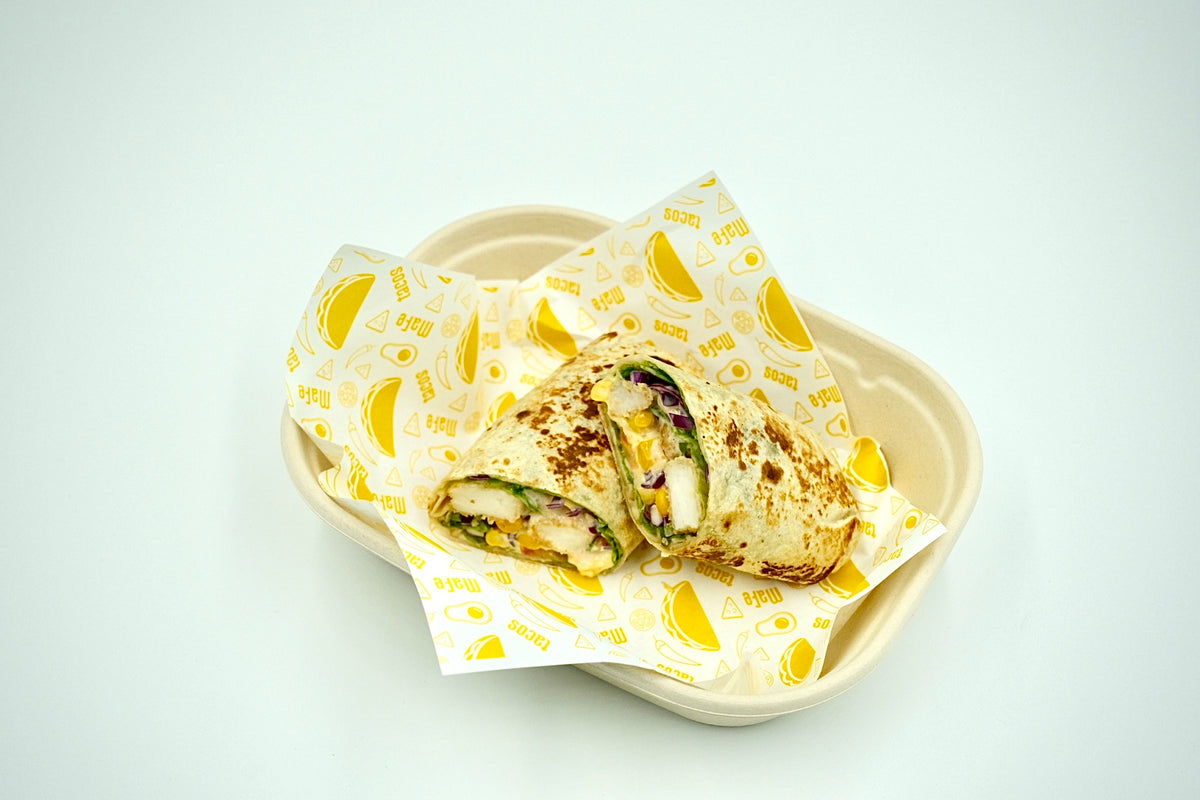 Mock Fish Wrap 素鱼卷饼 (V) | mafe bento